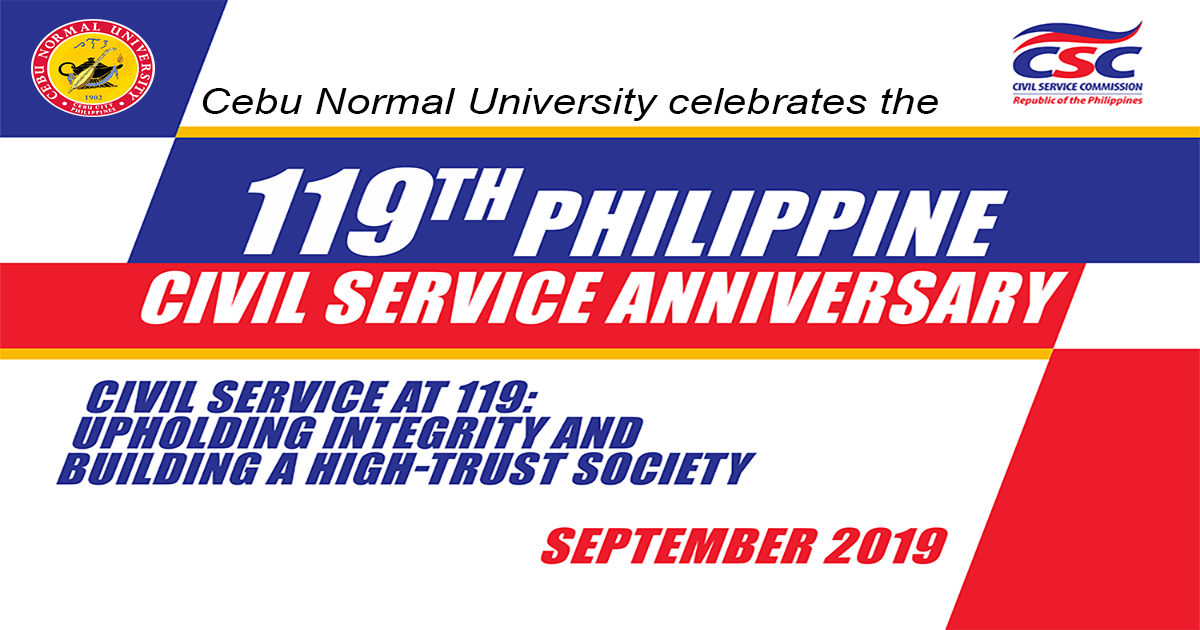 CNU Celebrates 119th Civil Service Anniversary | Cebu Normal University